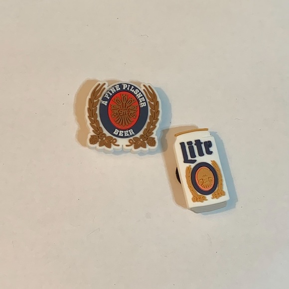 CROCS | Jewelry | Miller Lite Croc Charm Set | Poshmark